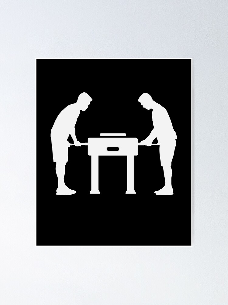 "Foosball / Kicker table - duel at the foosball table" Poster by Mohja ...