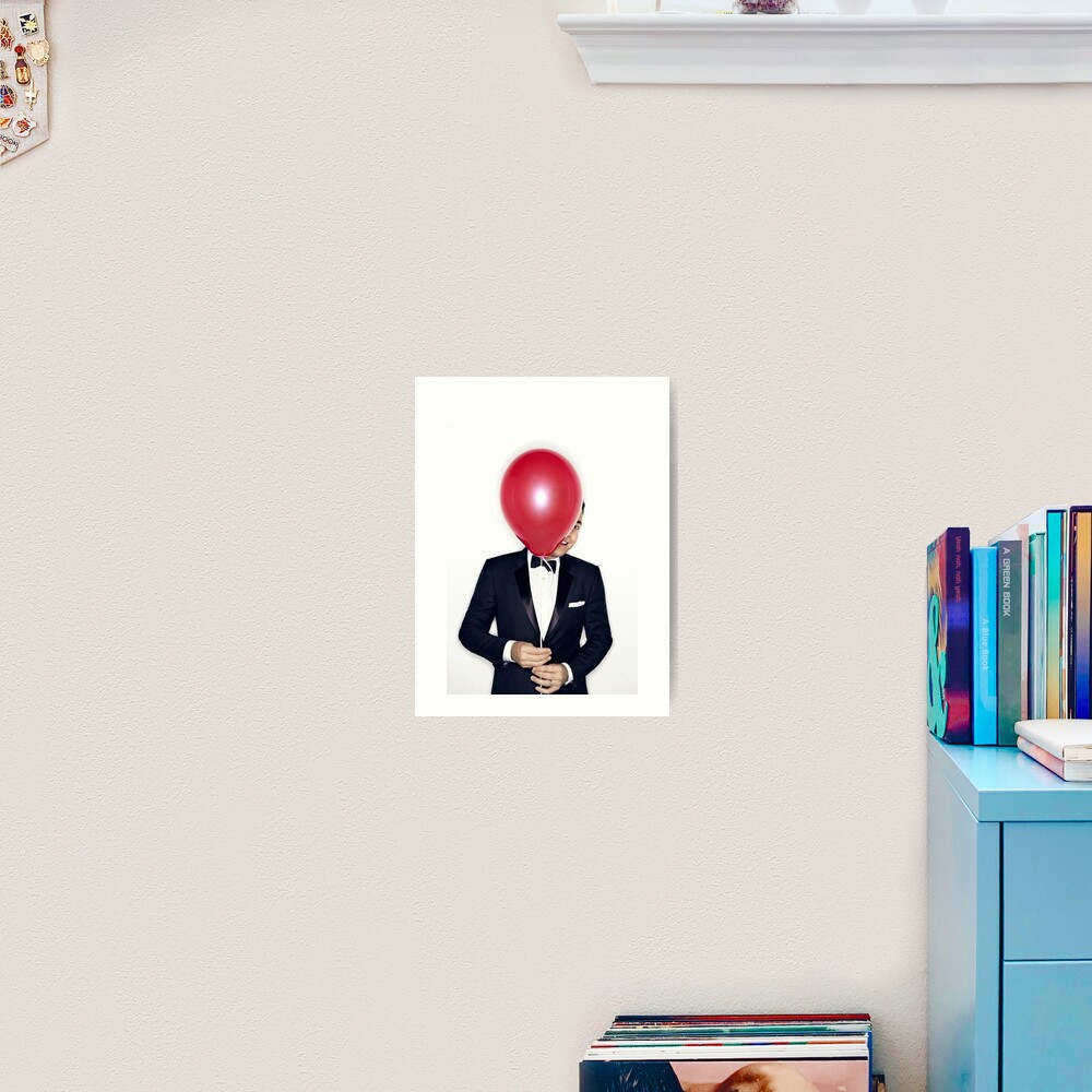 "Jimmy Fallon with Red Balloon" Art Print by FallonDowneyJr | Redbubble