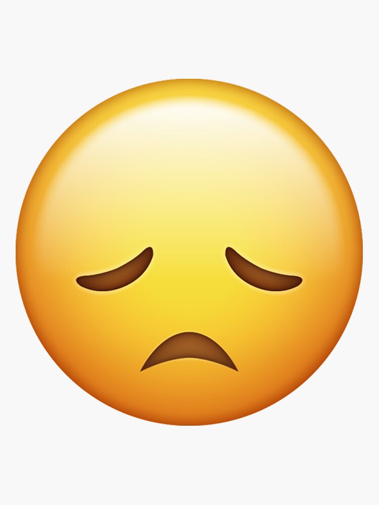 "Sad Moji" Sticker by SommerDettman | Redbubble