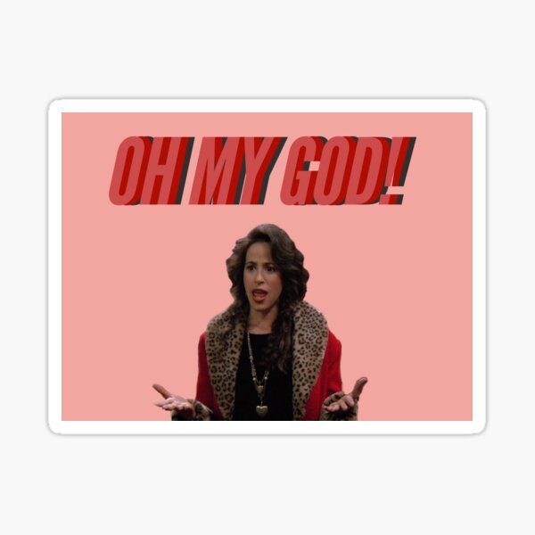 "Janice from friends OMG" Sticker for Sale by romeosshop | Redbubble