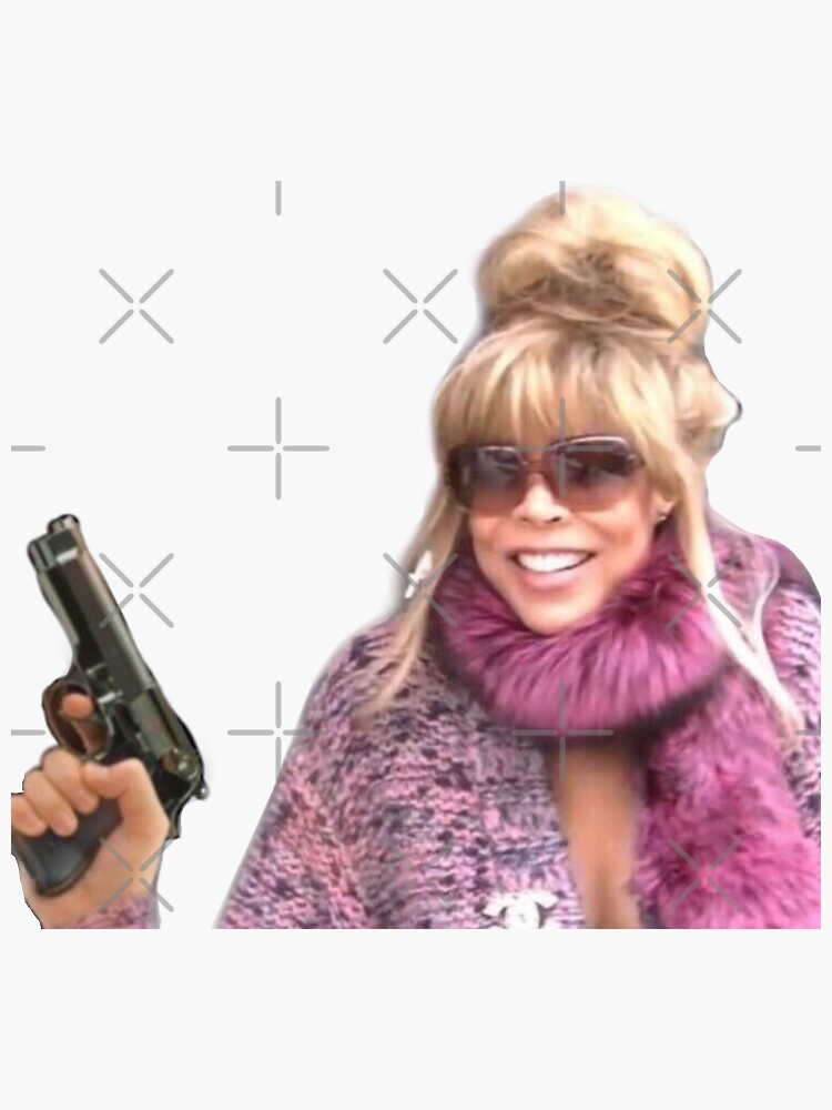 "wendy gun meme" Sticker for Sale by odinsxn | Redbubble