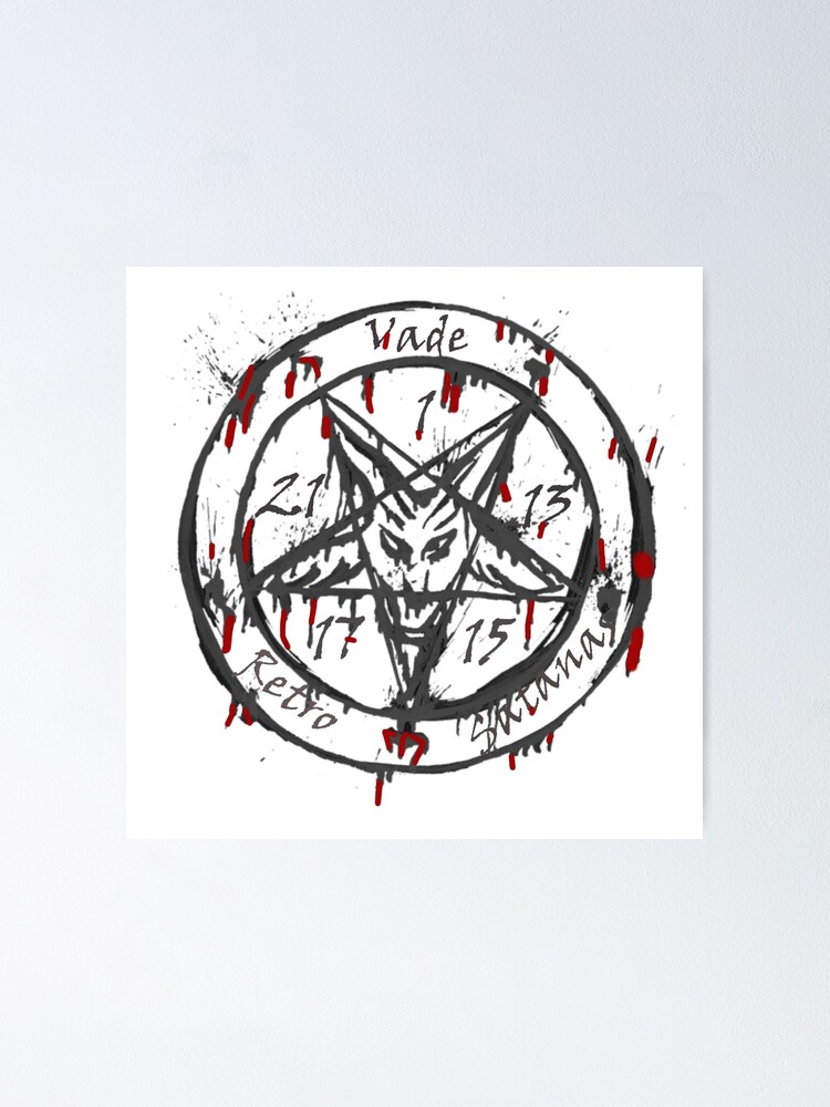 "Magic Pentacle Magic Vade Retro Satanas" Poster by Sicutaquila | Redbubble