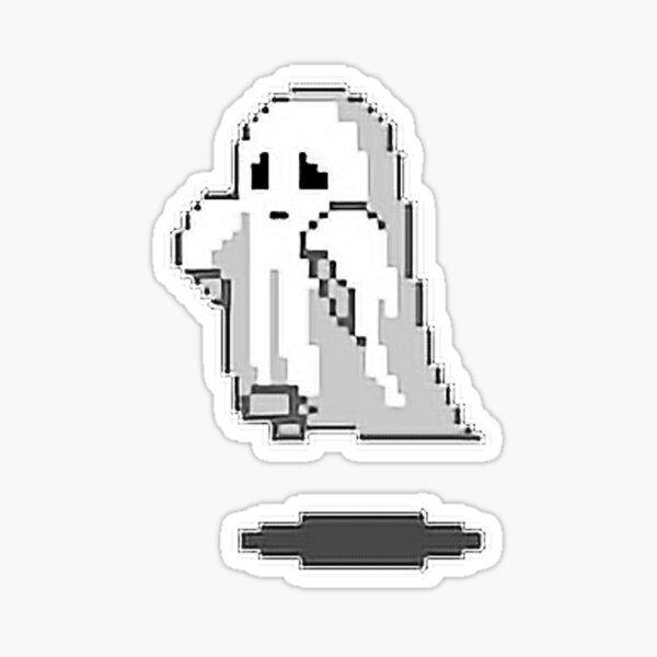 "sad ghost" Sticker for Sale by pk0wright | Redbubble