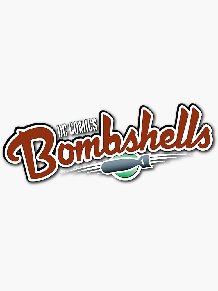 "DC Comics Bombshells Logo" Sticker for Sale by sophiahootman | Redbubble