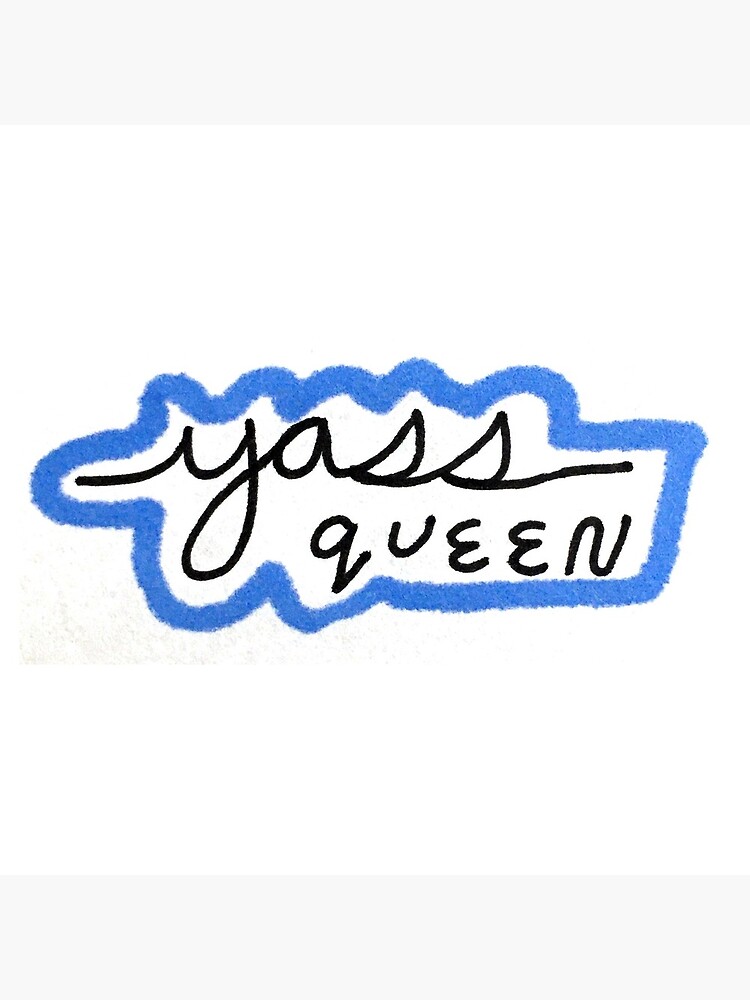 "YASS QUEEN" Throw Pillow for Sale by ProdigyDesigns | Redbubble
