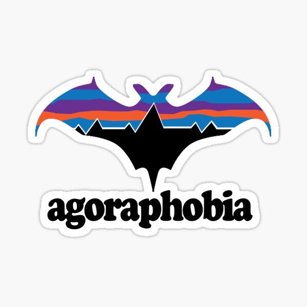 "Agoraphobia Bat" Sticker for Sale by mp2262 | Redbubble