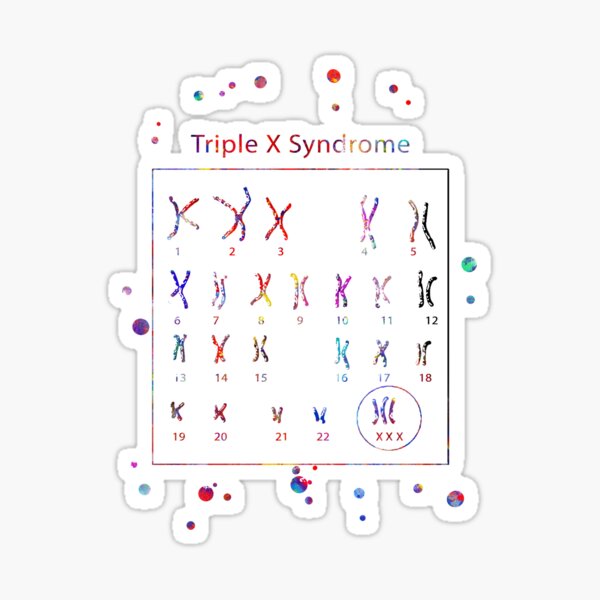"Triple X Syndrome, trisomy X, extra X chromosome" Sticker for Sale by ...