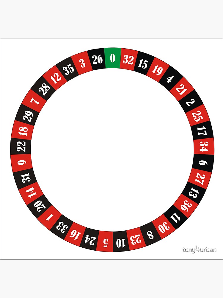"roulette wheel" Sticker for Sale by tony4urban | Redbubble