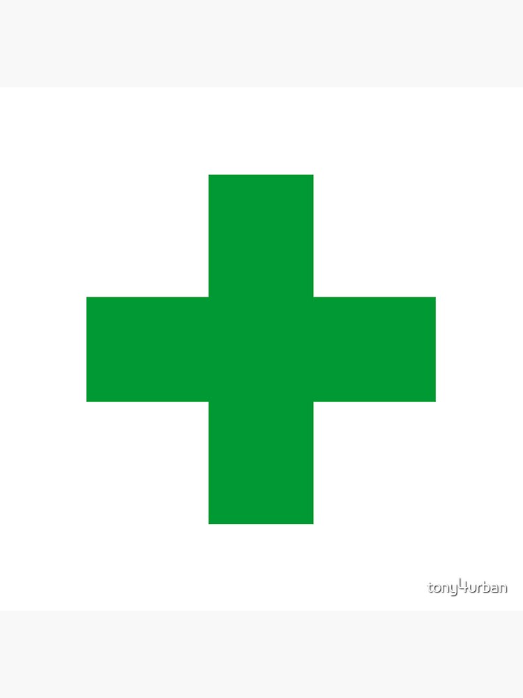 "green cross" Sticker for Sale by tony4urban | Redbubble