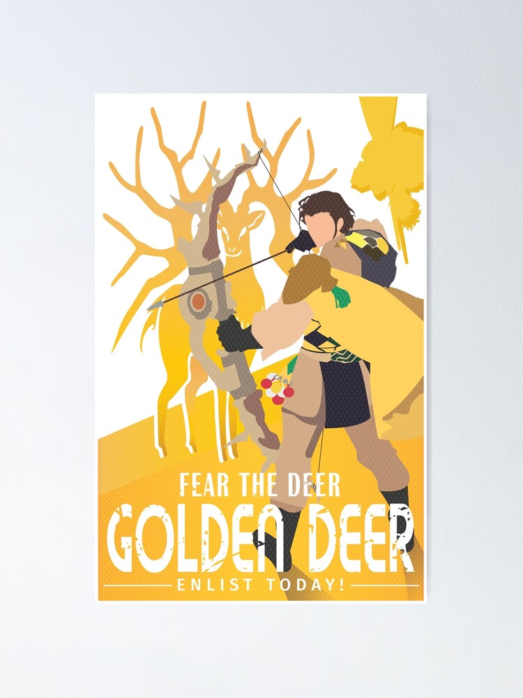 "Golden Deer Time Skip" Poster for Sale by SwensonaDesigns | Redbubble