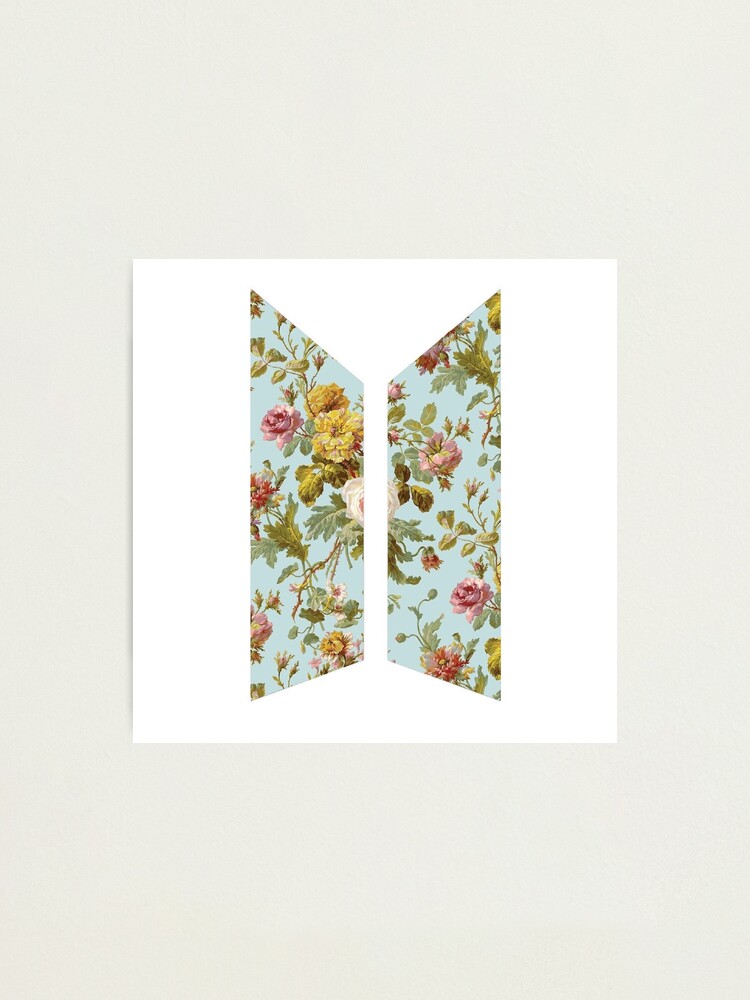 "BTS Flower Logo" Photographic Print by nebulaknj | Redbubble