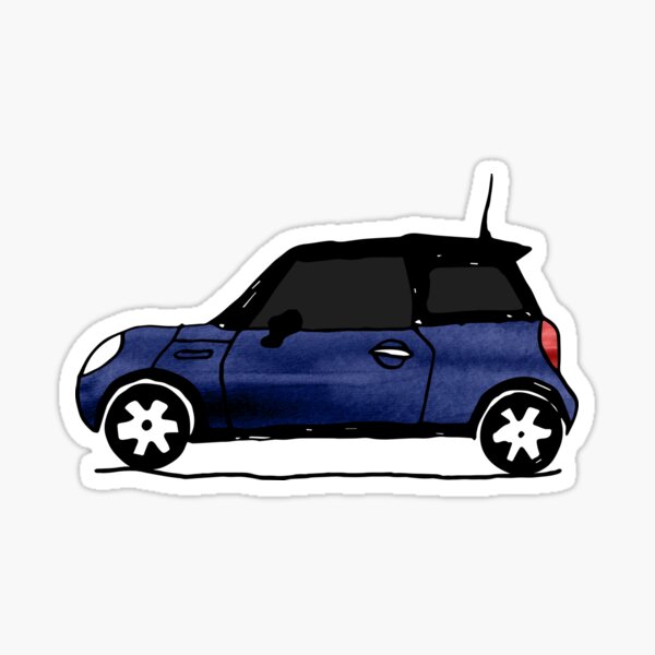 "MINI 2-Door Hardtop - Starlight Blue" Sticker for Sale by leftlanebabe ...