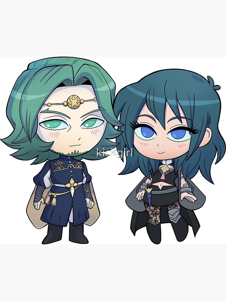 "Byleth (F!Byleth) and Seteth - Fire Emblem Three Houses - Chibi Cuties ...