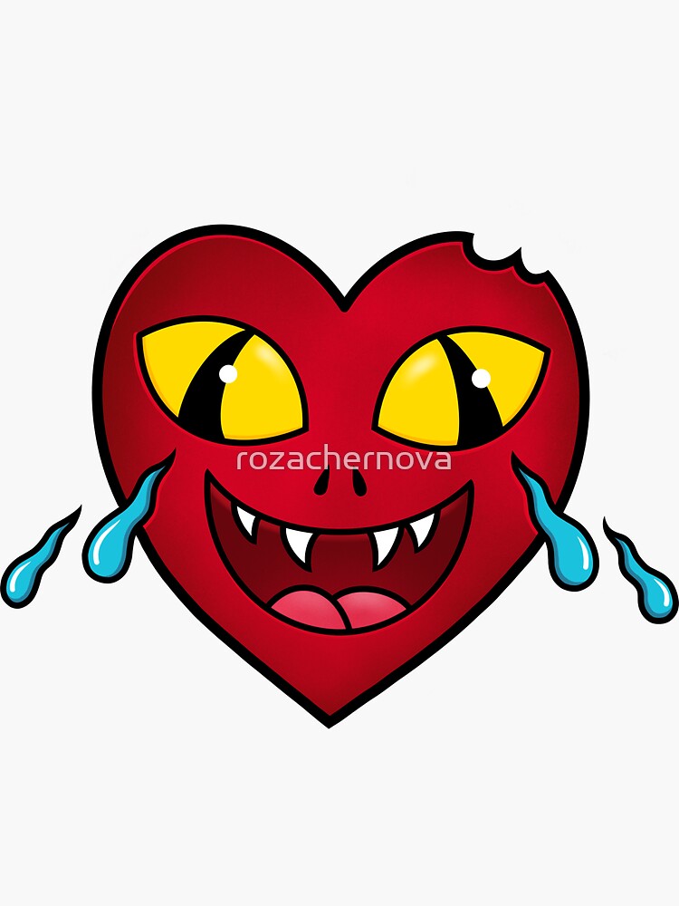 "Vampire heart " Sticker for Sale by rozachernova | Redbubble
