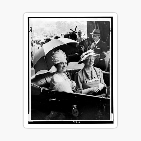 "Mrs. Eleanor Roosevelt and Queen Elizabeth" Sticker for Sale by mbz ...