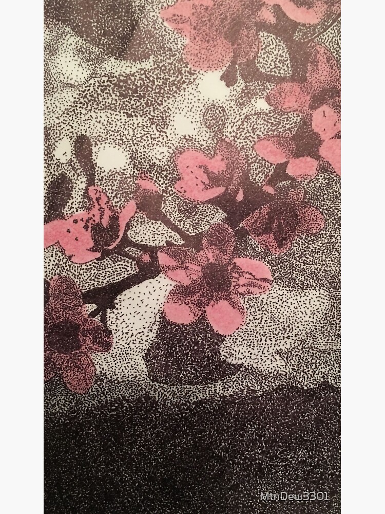 "Stipple Flowers" Sticker for Sale by MtnDew3301 | Redbubble
