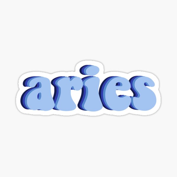 "aries sticker" Sticker by ashleyguerreroo | Redbubble