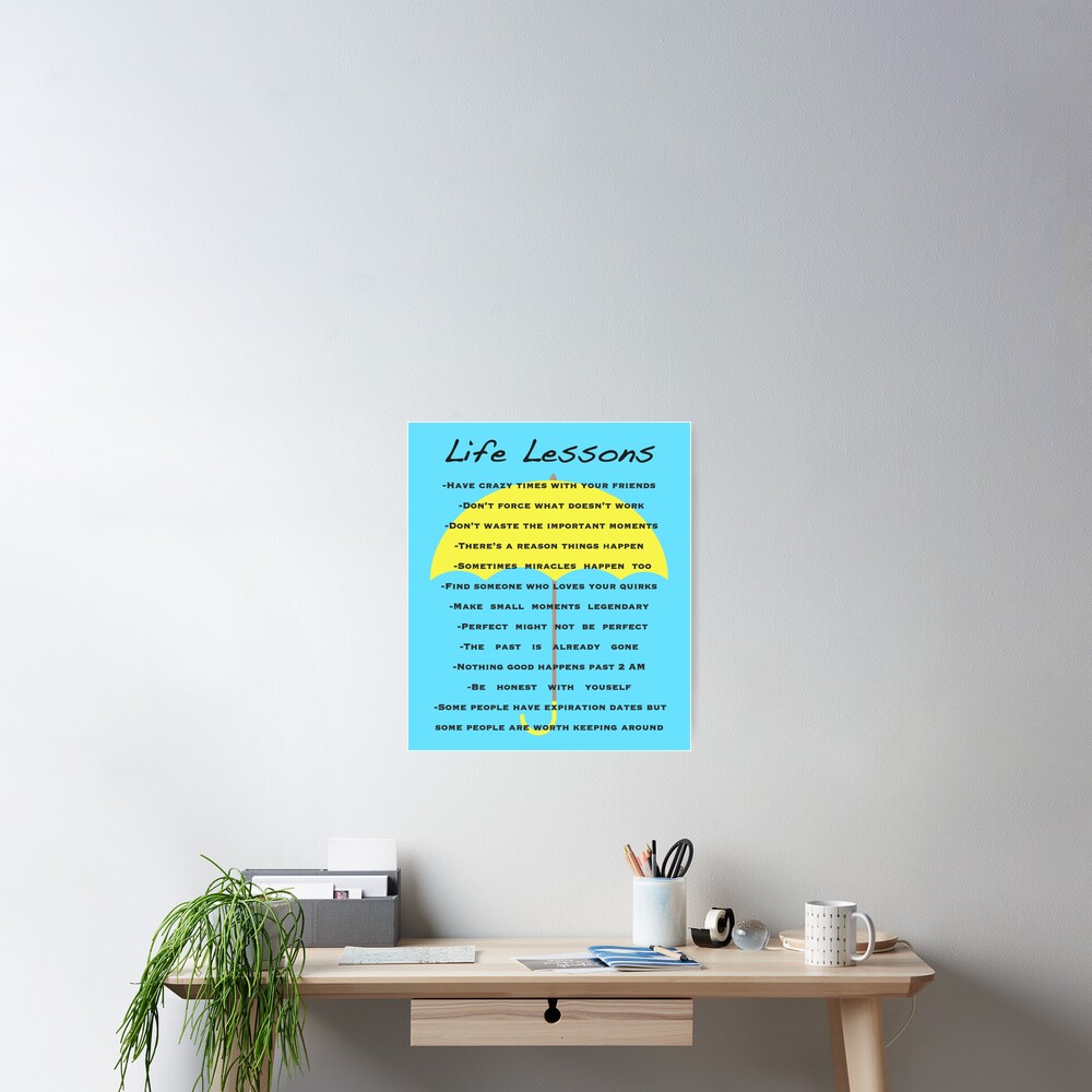 "Life Lessons" Poster for Sale by WhichCrafts | Redbubble