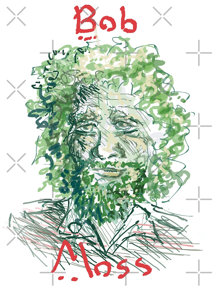 "Bob Moss" Sticker by ZeArtizan | Redbubble