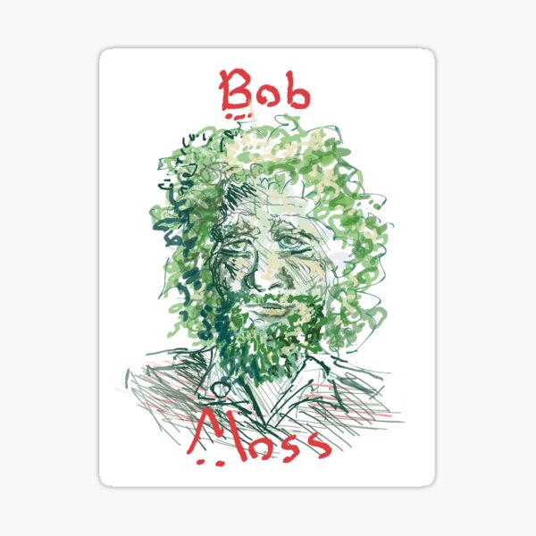 "Bob Moss" Sticker by ZeArtizan | Redbubble