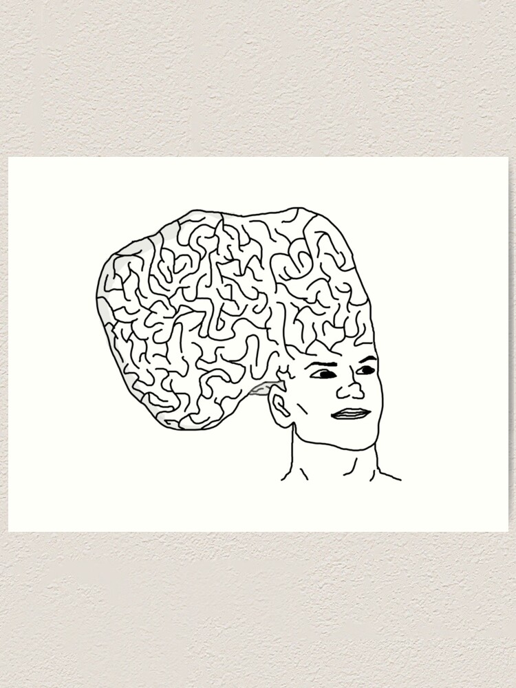 "Big Brain Energy" Art Print for Sale by Reese Flechner | Redbubble