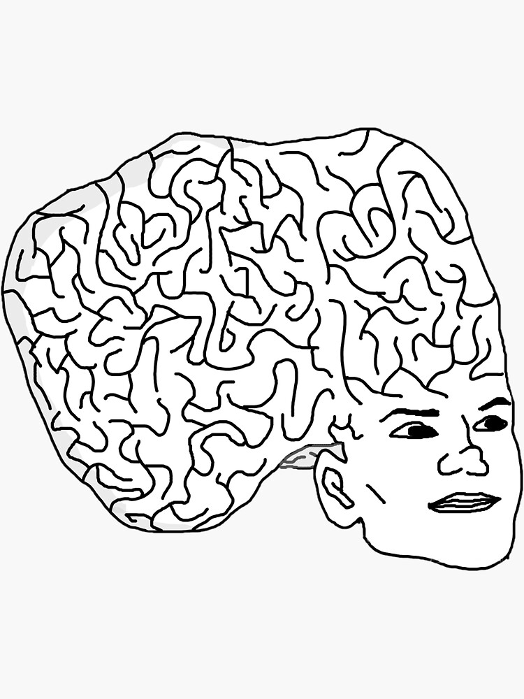 "Big Brain Energy" Sticker for Sale by Reese Flechner | Redbubble