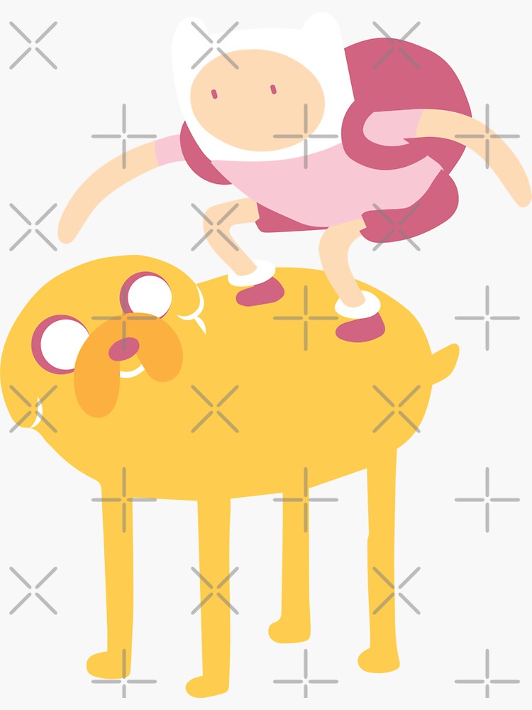 "Finn & Jake (Adventure Time)" Sticker for Sale by castl3t0ndesign ...