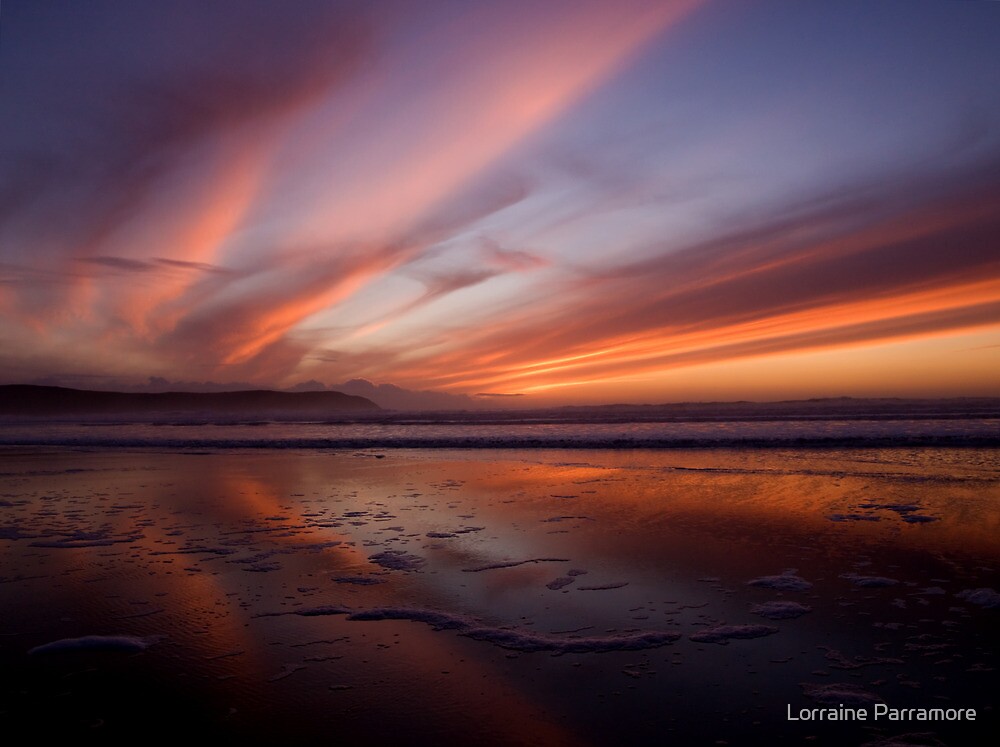 "Sunset Trio 3 Woolacombe Bay" by Lorraine Parramore | Redbubble