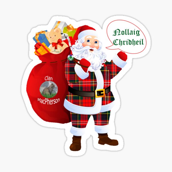 "Merry Christmas Clan MacPherson" Sticker for Sale by ellenaJdesign ...