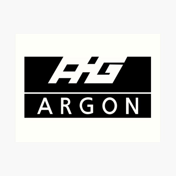 "KPOP BOY GROUP ARGON OFFICIAL LOGO" Art Print by LySaVN | Redbubble