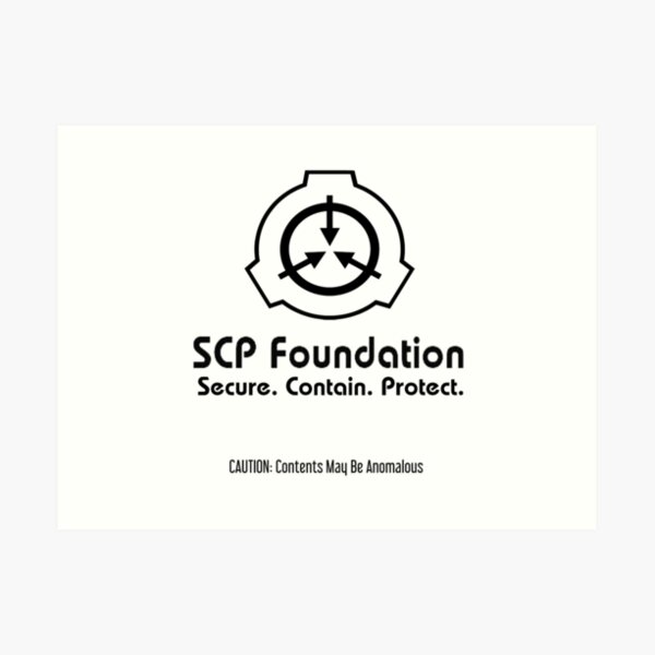 "SCP Foundation Logo Transparent" Art Print by Omnavis | Redbubble