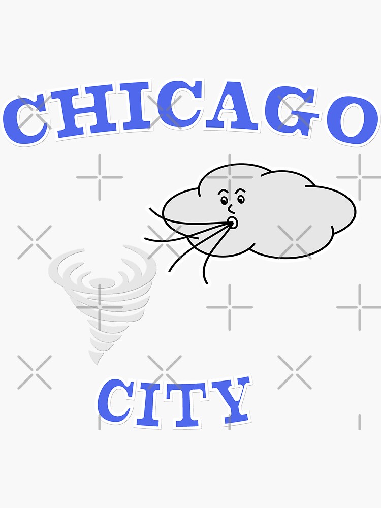"Chicago Wind City" Sticker by frigamribe88 | Redbubble