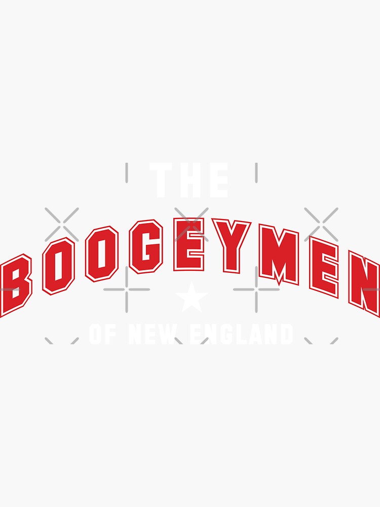 "New England Boogeymen" Sticker by DeadRight | Redbubble