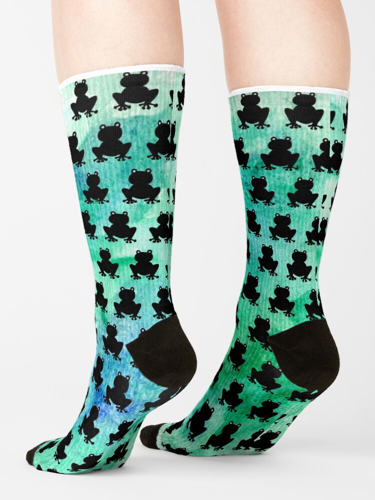 "Frogs! " Socks by ReeshaD | Redbubble