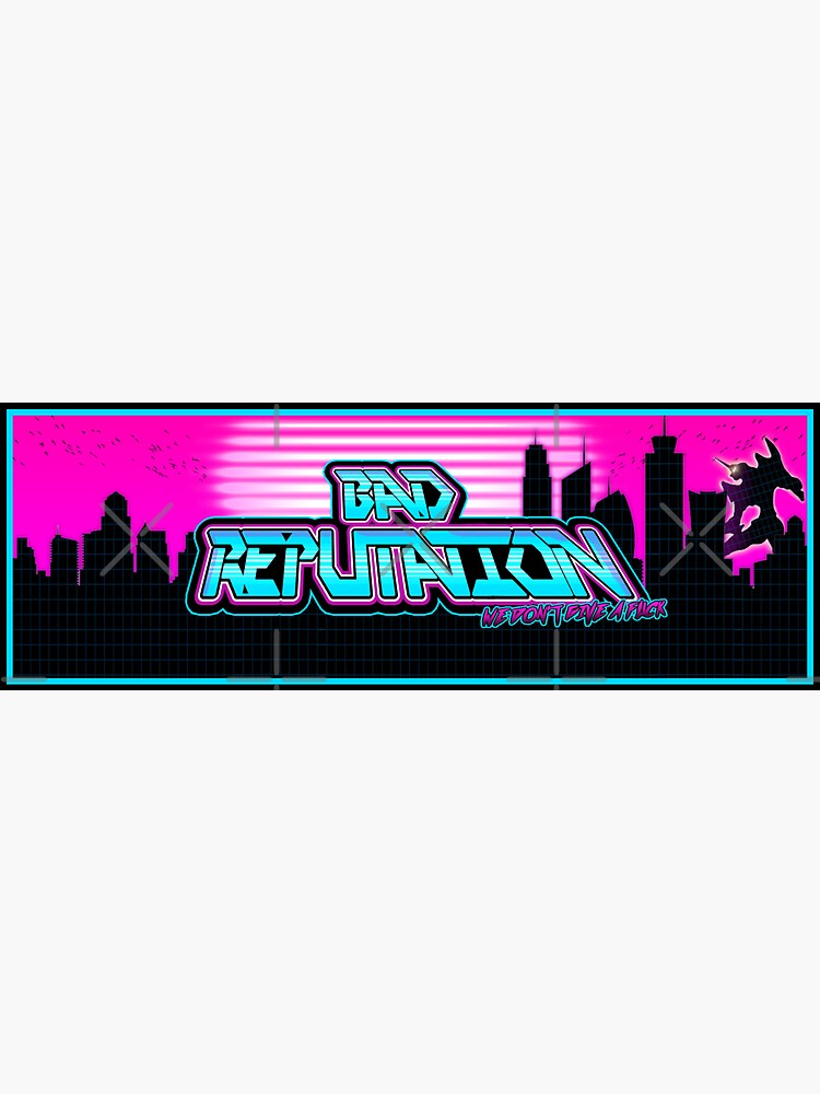 "Bad Reputation Vaporwave " Sticker for Sale by BadRepOfficial | Redbubble
