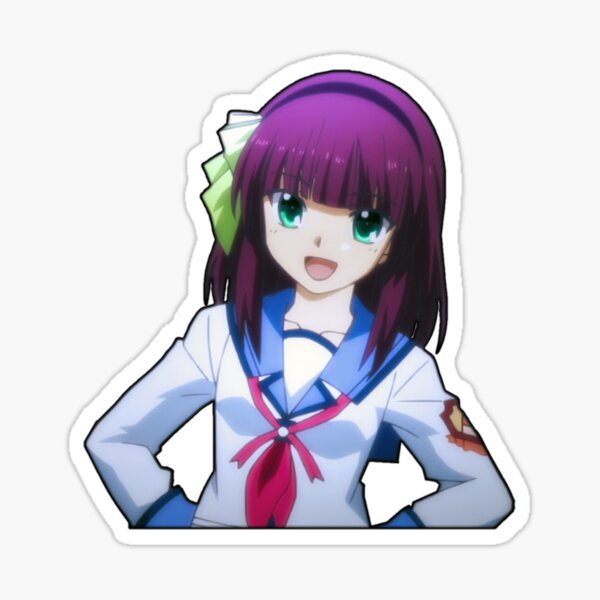 "Yurippe - Angel Beats!" Sticker by Niklausu | Redbubble