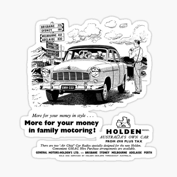 "HOLDEN SPECIAL (1950s)" Sticker for Sale by ThrowbackM2 | Redbubble