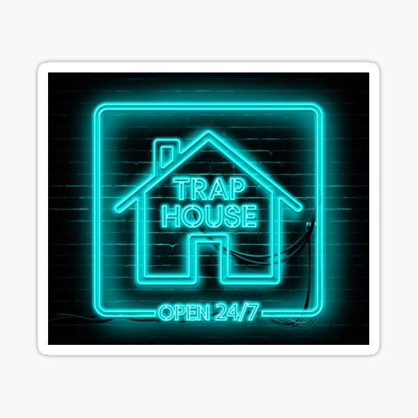 "Trap House" Sticker for Sale by alexvoss | Redbubble