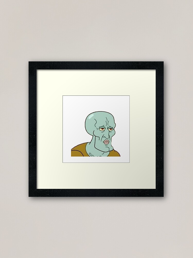 "Squidward" Framed Art Print for Sale by Aestheticyeehaw | Redbubble