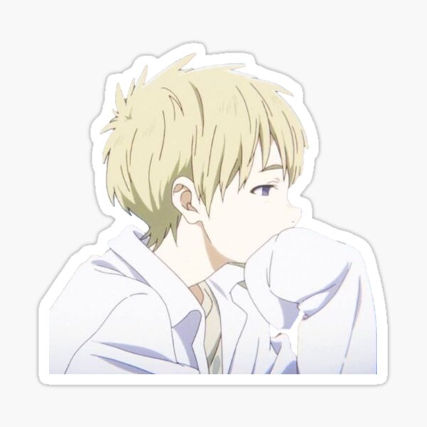 "Anime boy" Sticker by Kathlynn | Redbubble