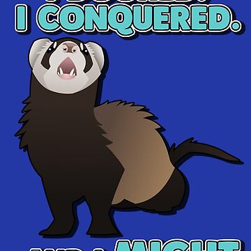 "I came, I dooked, I conquered." Sticker for Sale by Ferreti | Redbubble