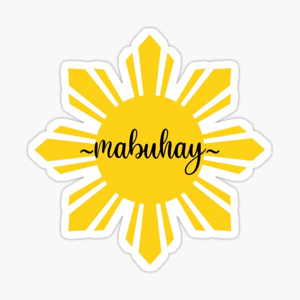 "~Mabuhay~" Sticker for Sale by kyube-y | Redbubble