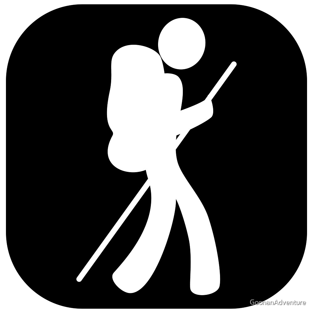 "Backpacker stick figure" by GoonanAdventure | Redbubble