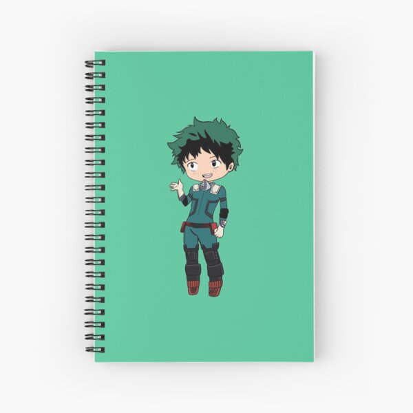 "Izuku Midoriya - Aka Deku" Spiral Notebook by --Sara-- | Redbubble