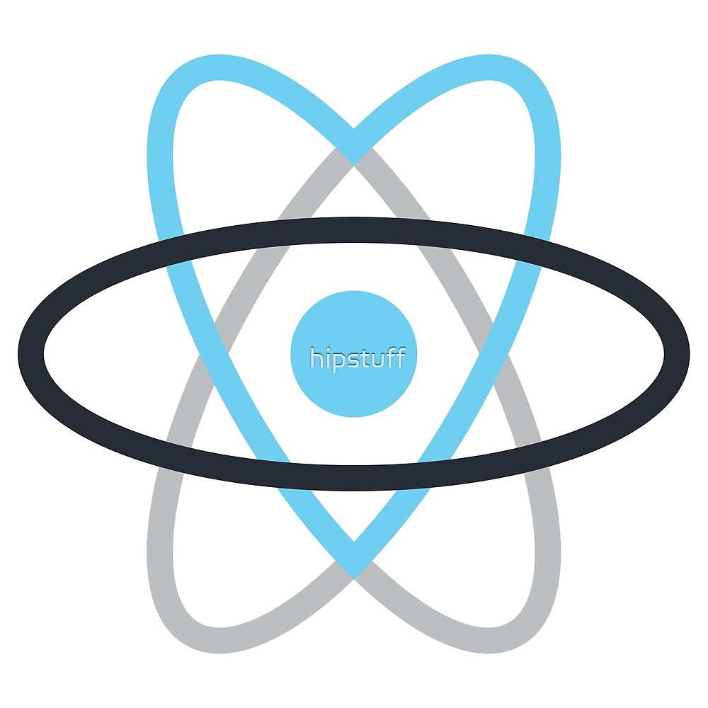"React.js Logo" by hipstuff | Redbubble