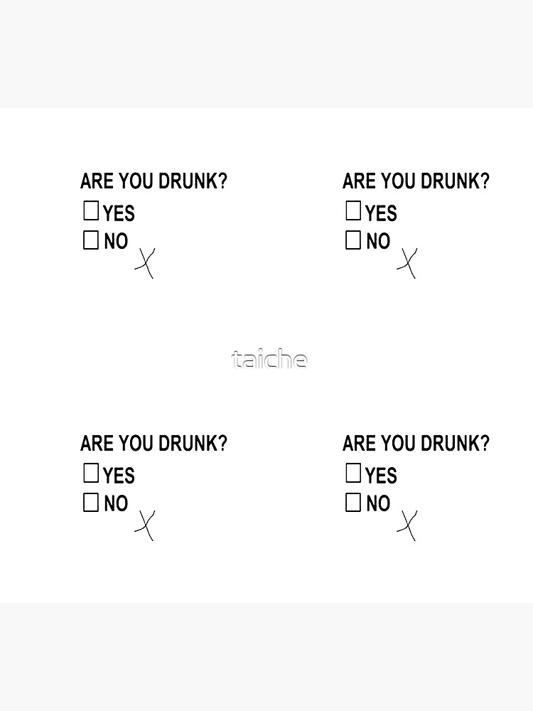 Are You Drunk Yes No Checkbox Party Fun Socks