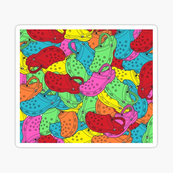 "crocs collage" Sticker for Sale by Madeline Pourciau | Redbubble
