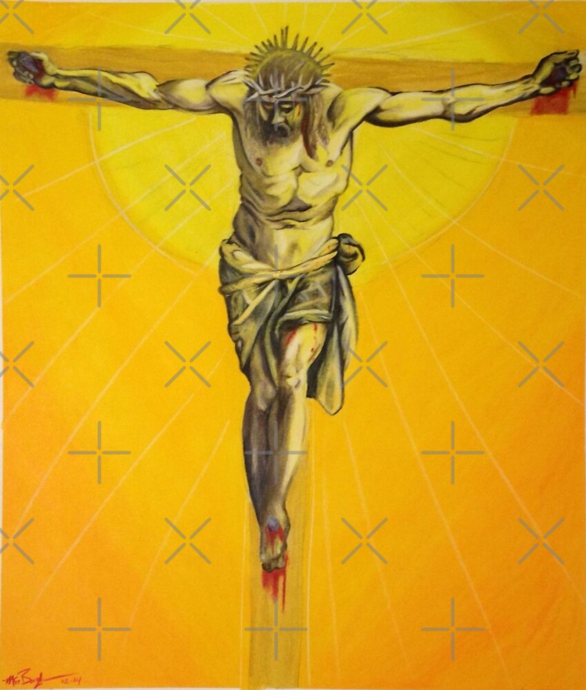 "Yellow Jesus" by Mr-Burgher | Redbubble