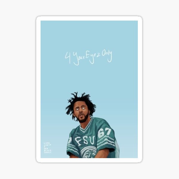 "J. Cole " Sticker by elaneaoi416 | Redbubble