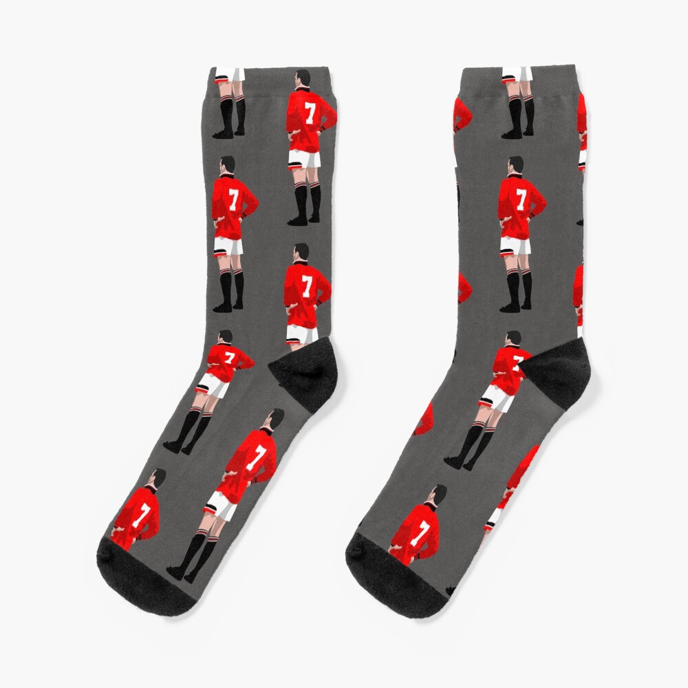 "Eric Cantona Man Utd" Socks for Sale by reginaldcousins | Redbubble